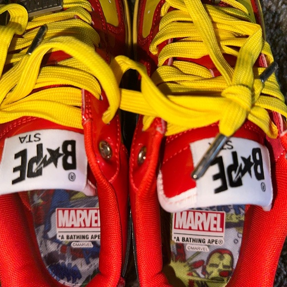 Bape | Shoes | Bape Sta Bape X Marvel Iron Man | Poshmark